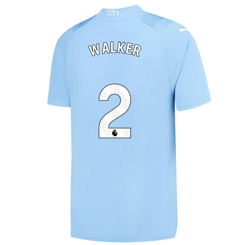 Danxen Hombre Camiseta Kyle Walker #2 Azul Claro 1ª Equipación 2023/24 ...